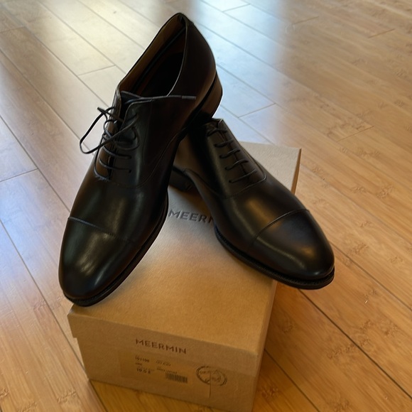 Meermin | Shoes | Meermin 1198 Black Calf French Boxcalf Cap Toe Oxford ...